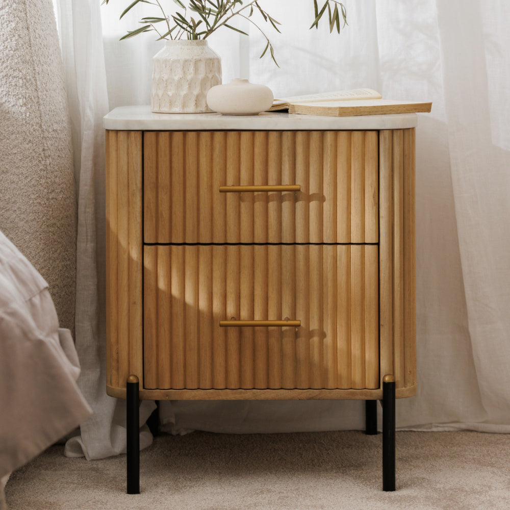 Baker Reed 2 Drawer Bedside Table — hopofurniture