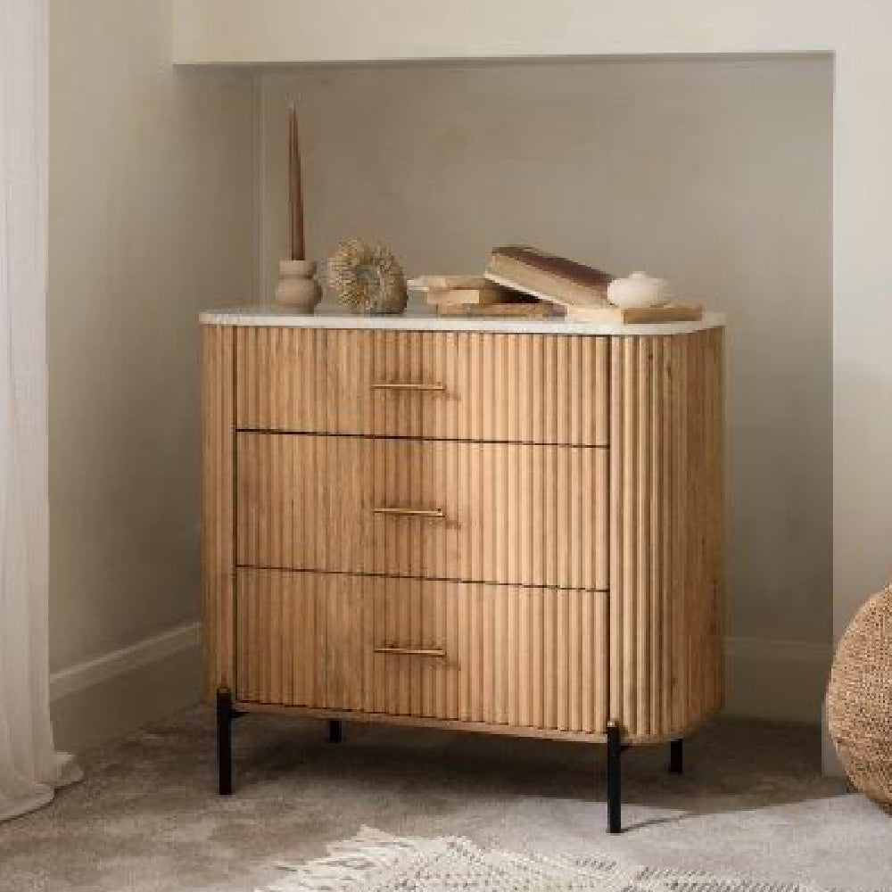 Reed 3 Drawer Bedside /Chest of Drawers — hopofurniture