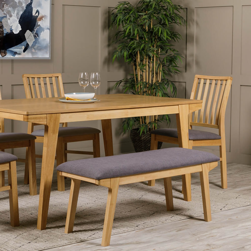 Cooper Dining Bench Grey – hopofurniture