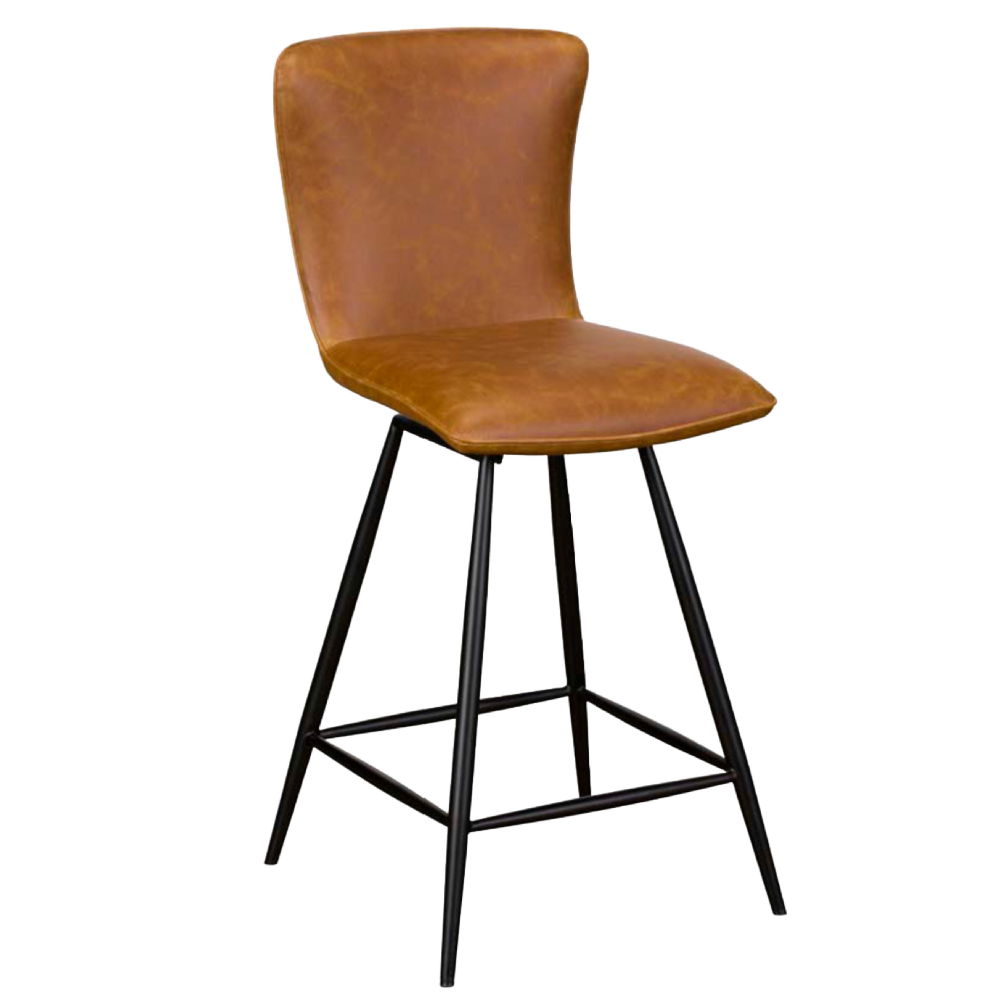 ELLA COUNTER CHAIR (TAN PU) – hopofurniture