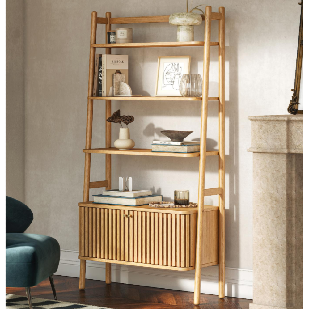 Soho Oak Open Display Cabinet — hopofurniture