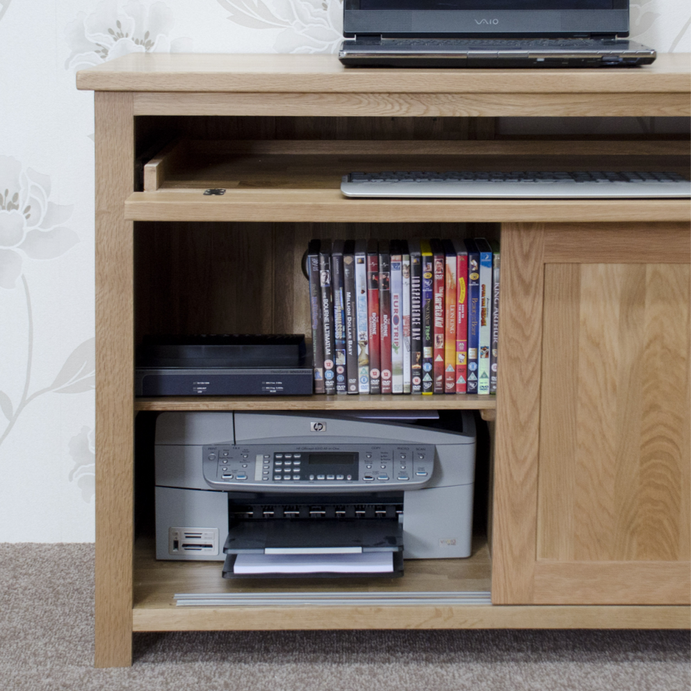 Opus oak Hideaway Computer Desk — hopofurniture
